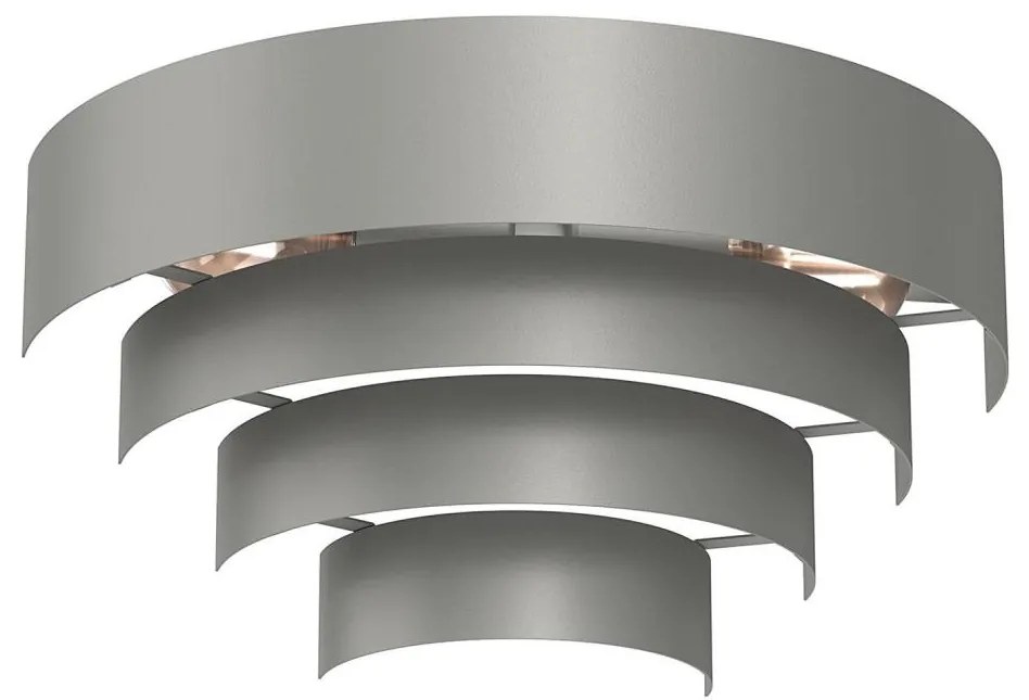 Nástěnné svítidlo RINGS 2xE27/15W/230V šedá