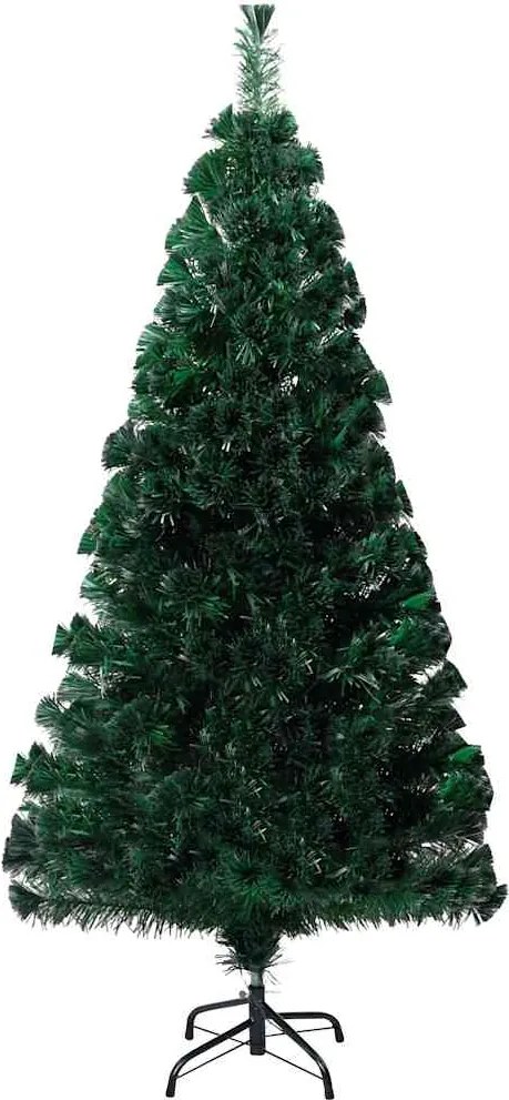 Umělý vánoční stromek se stojanem zelený 150 cm optické vlákno 321027
