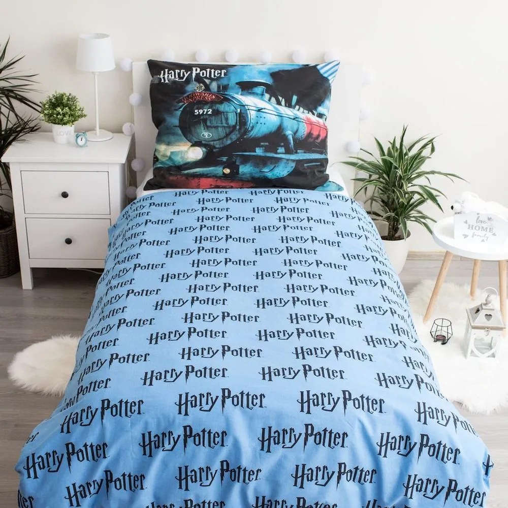 Jerry Fabrics Povlečení Harry Potter - Vícebarevná | 140 x 200 cm / 70 x 90 cm