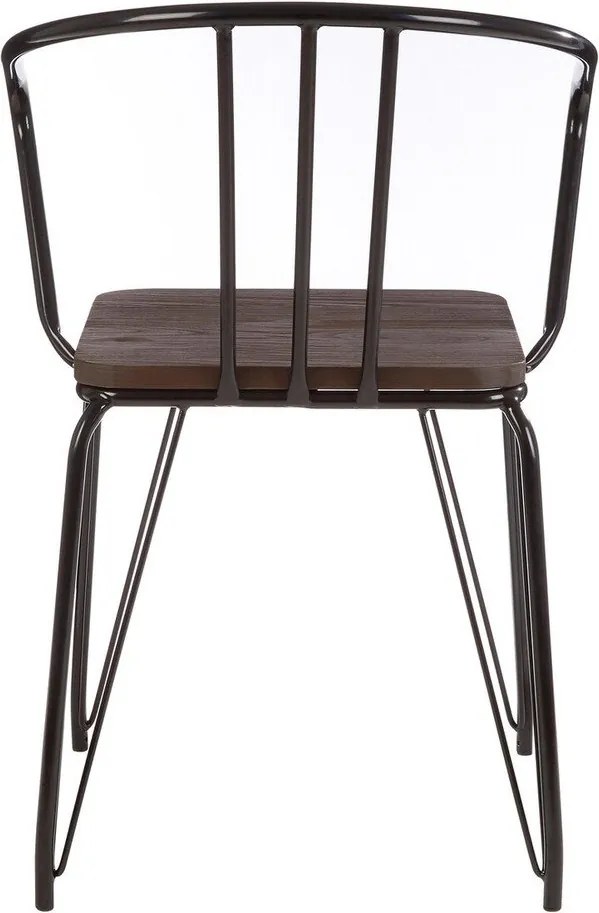 Černá/v přírodní barvě jídelní židle z jilmového dřeva District – Premier Housewares