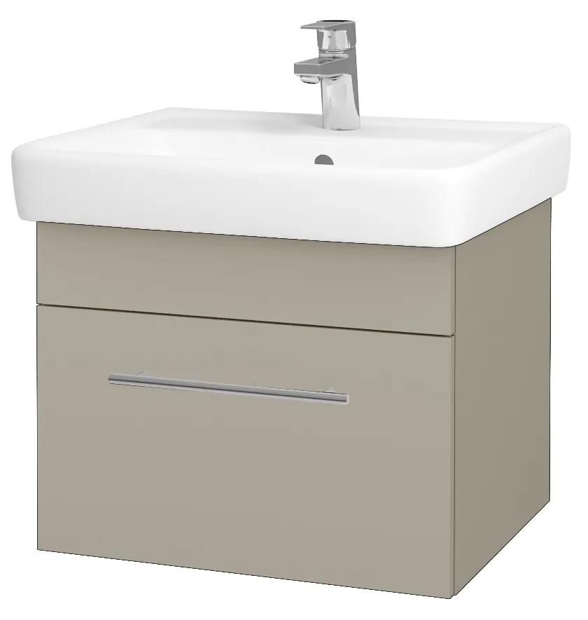 Dřevojas Koupelnová skříň Q UNO SZZ 55 Varianta: N01 Bílá lesk / Úchytka T01 / D17 Colorado