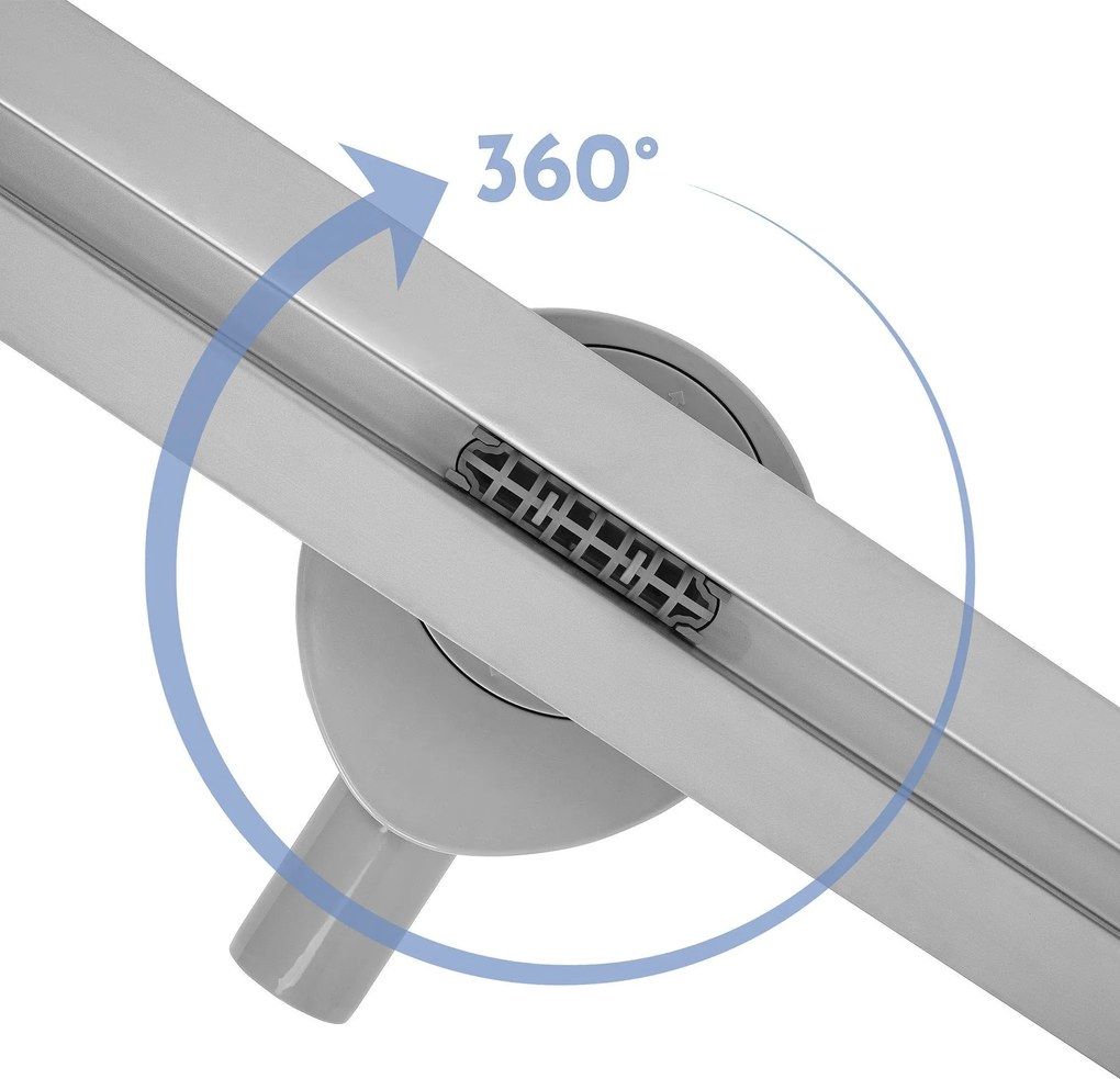 Rea, Odtokový žlab Rea FILO Nickel Brush 60, KPL-G6800