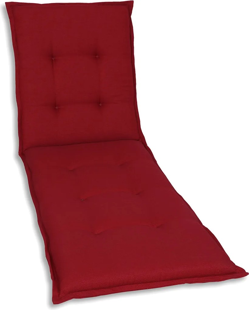 Go-De Textil Sada zahradních podsedáků Uni (podsedák na lehátko, třešňová červená)