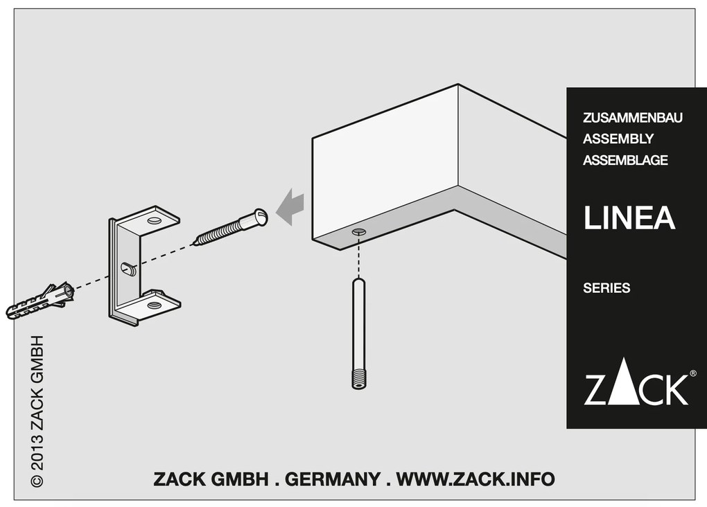 Závěsná tyč na ručníky LINEA 60 cm nerezová lesklá ZACK