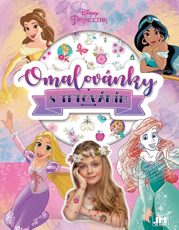 JIRI MODELS Omalovánky + tetování Disney Princezny 9