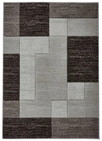 Šedý koberec Think Rugs Matrix, 80 x 150 cm