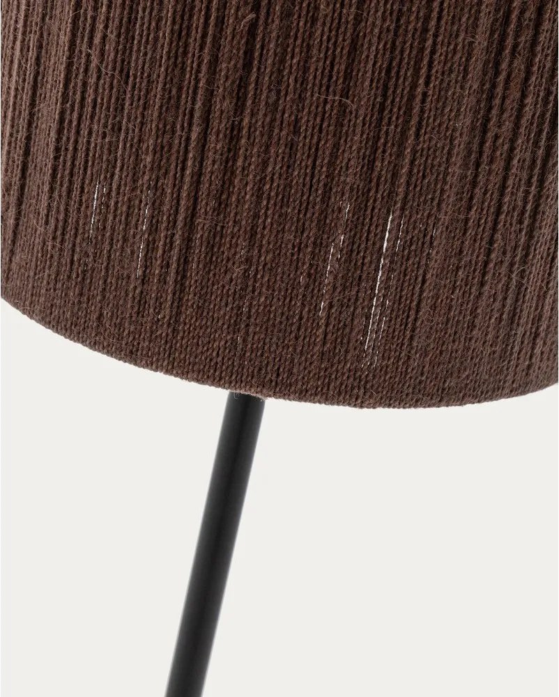 Stojací lampa z masivu akácie v tmavě přírodní barvě (výška 147 cm) Kor – Kave Home
