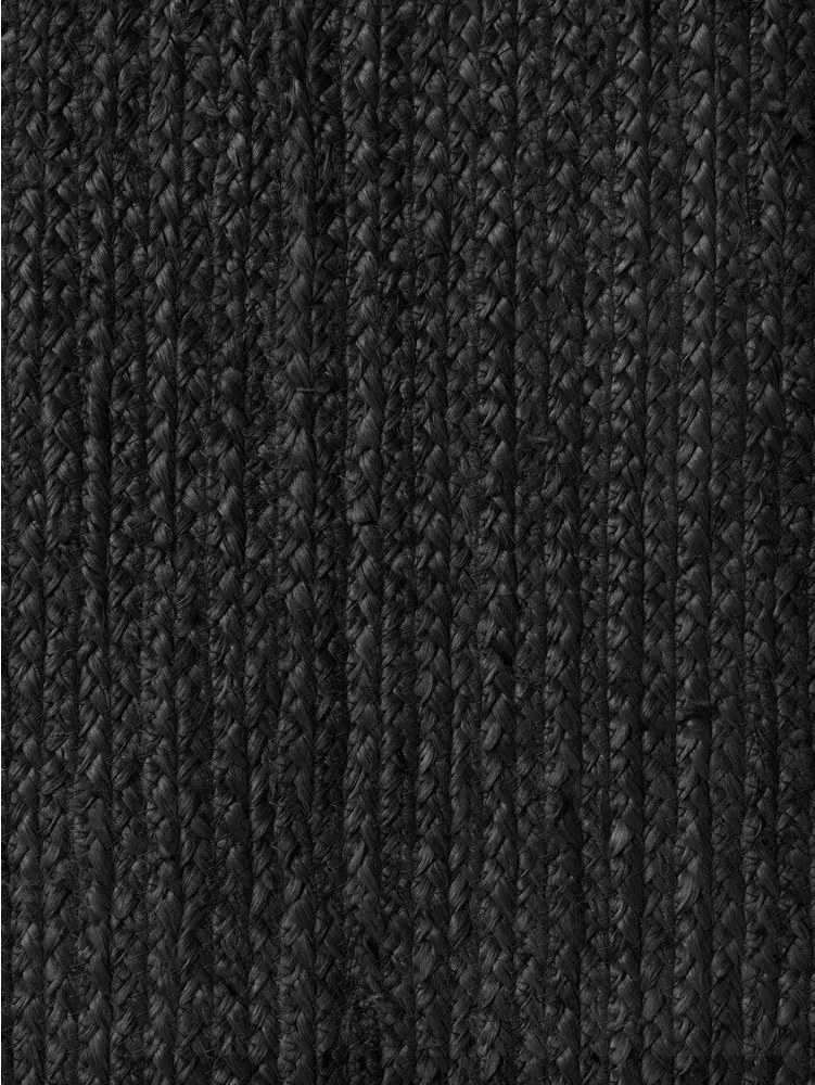 Černý oboustranný/ručně tkaný jutový koberec 160x230 cm Braided – Hanse Home