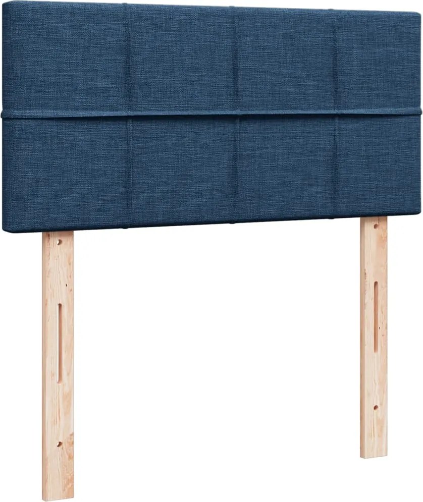 Box spring postel s matrací modrá 80x200 cm textil 3285721