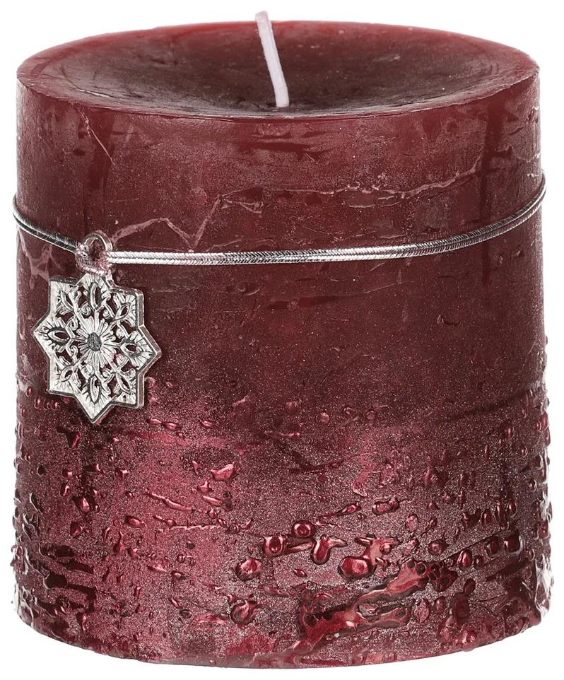 Autronic Svíčka vánoční,  vínová barva. 453g vosku. SVW1292-VINOVA