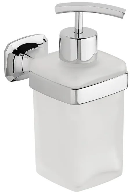 METAFORM METAFORM, AIDA dávkovač mýdla 270 ml, mléčné sklo, chrom, AI019