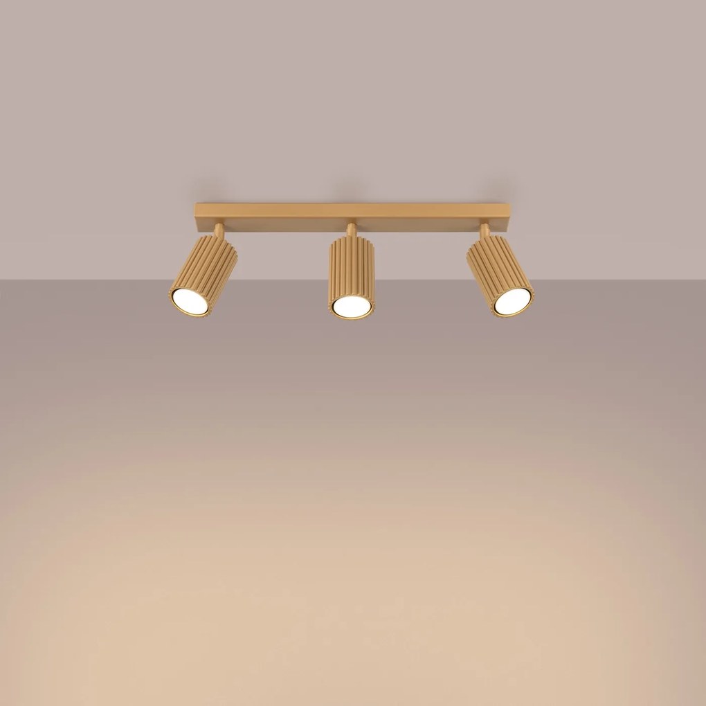 Sollux Lighting Stropní svítidlo KARBON 3L zlaté
