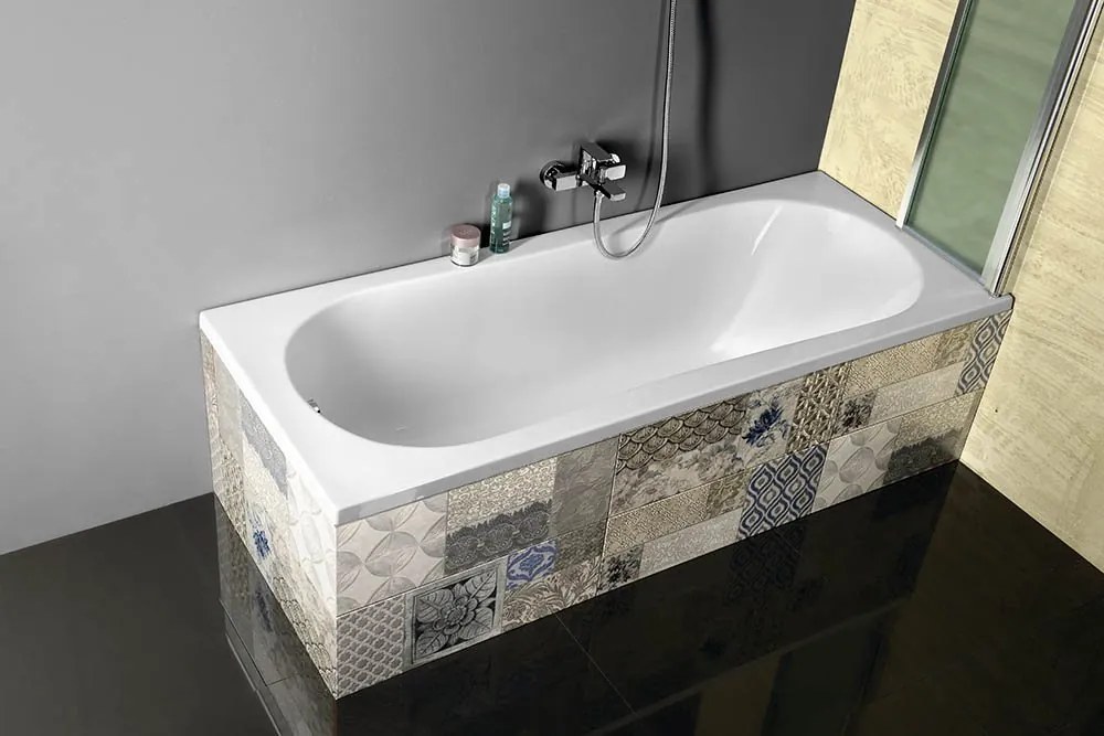 Aqualine Aqualine, JIZERA vana 160x70x39cm bez nožiček, bílá, G1670
