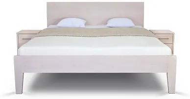 Postel Postelia IBIZA Buk 200x200 - Dřevěná postel z masivu, bukové dvoulůžko o šíři masivu 4 cm