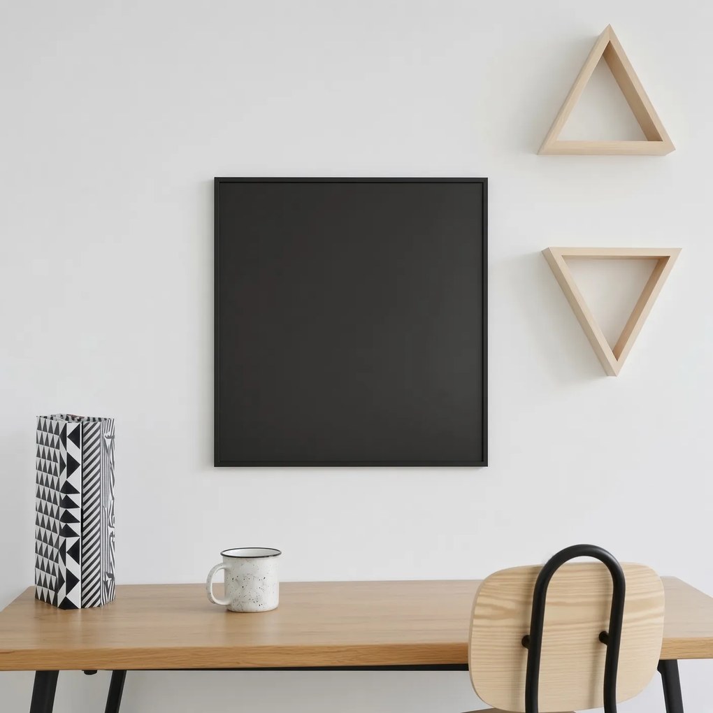 Toptabule.sk Černá magnetická popisná tabule PREMIUM v hliníkovém černém rámu 60x40 cm