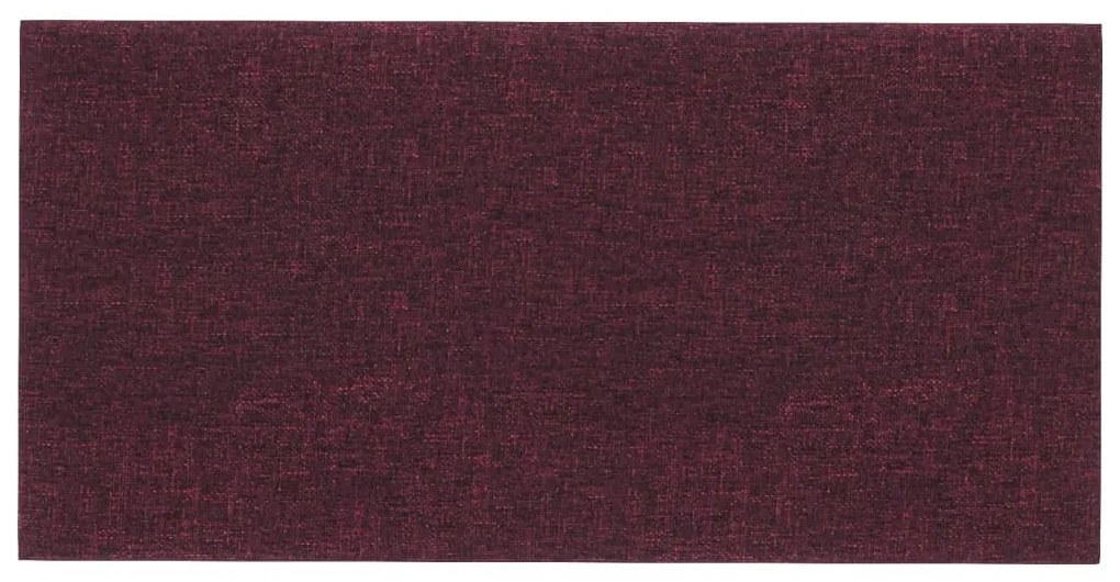 Nástěnné panely 12 ks fialové 30 x 15 cm textil 0,54 m² - Default Title