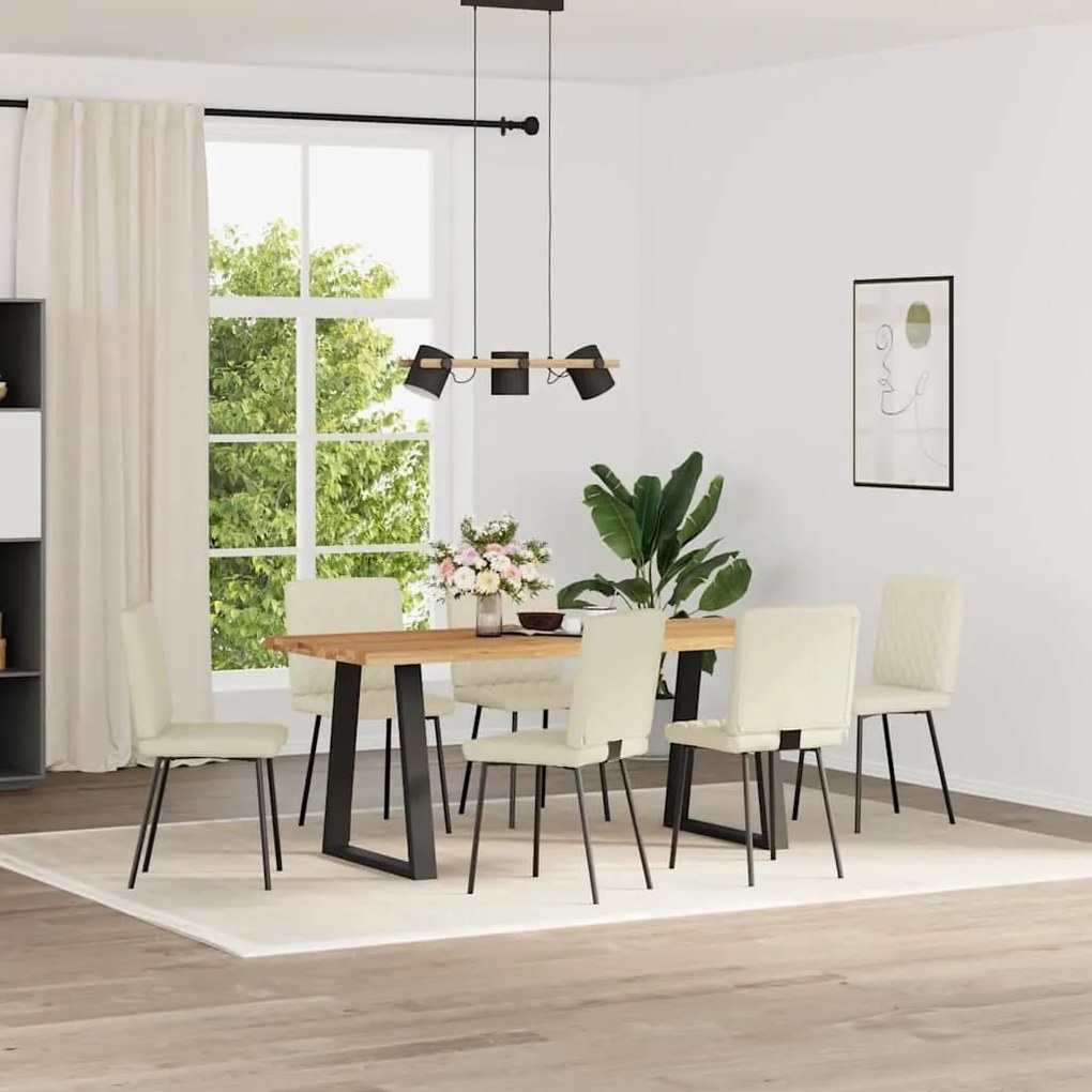 vidaXL Jídelní židle 6 ks umělé kůže [3315489] Barva: Černá