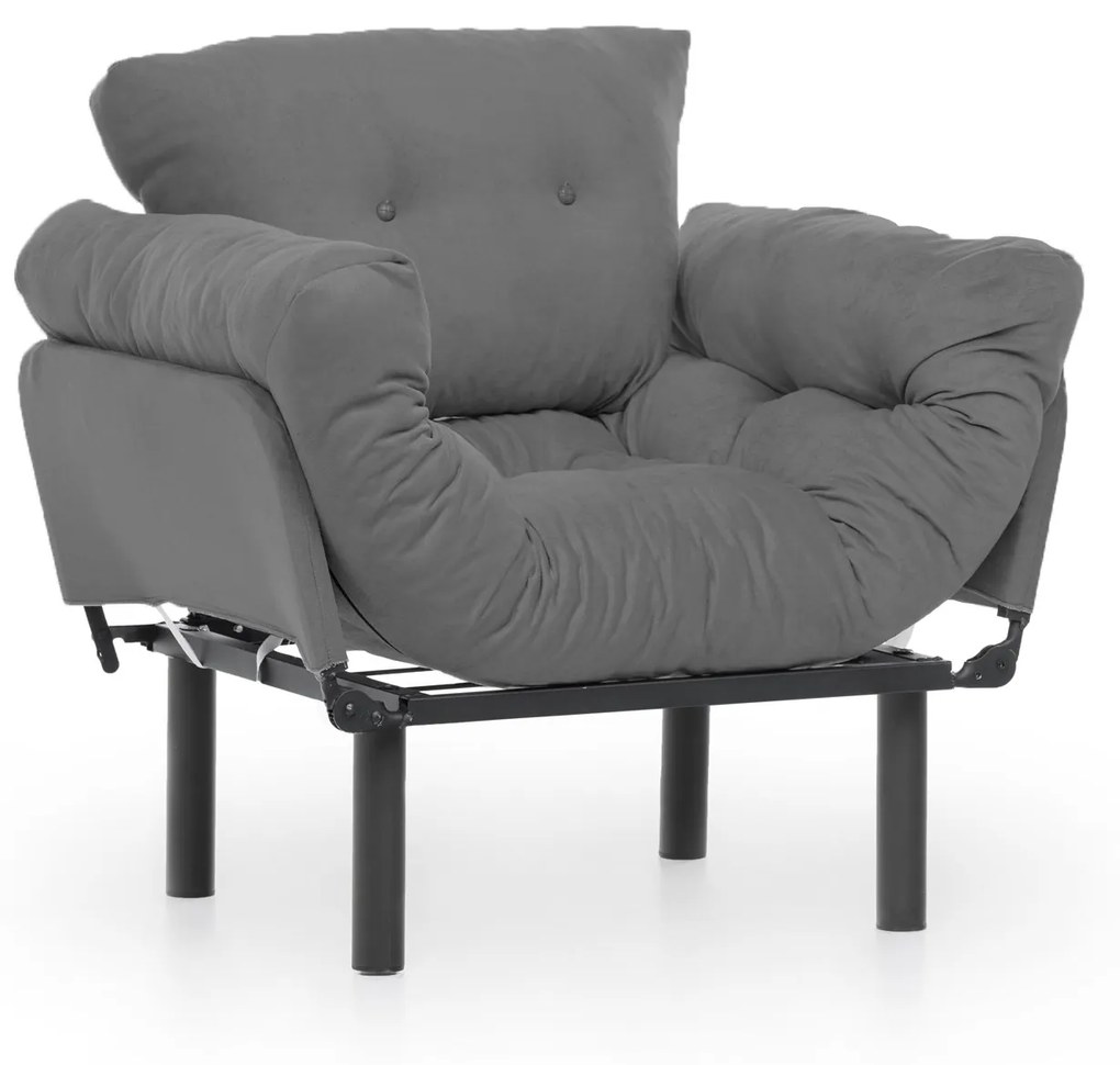 Atelier del Sofa Křeslo Nitta Single - Grey, Šedá