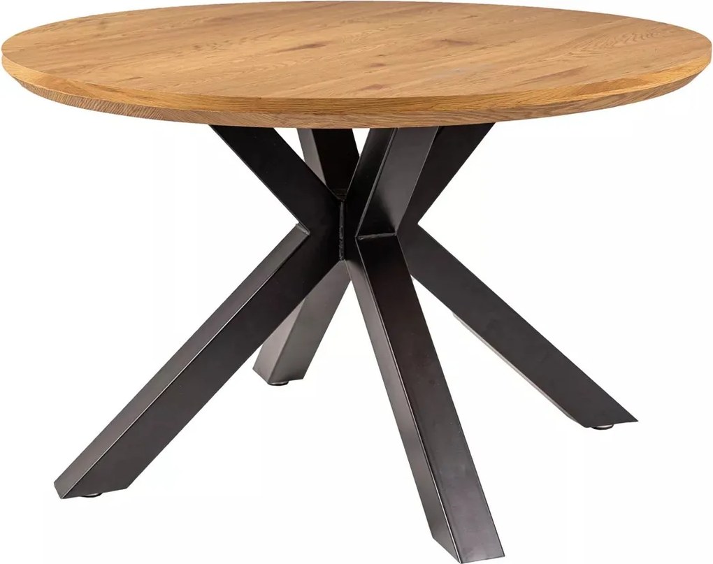 Kulatý jídelní stůl Ritmo 120 cm dub přírodní/černý