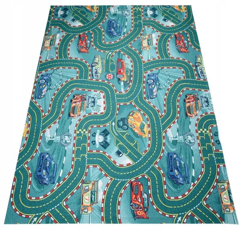 Chemex Dětský koberec s motivem Disney Cars , různé rozměry, 2 barvy Barva: Modrá, Rozměr: 80x150cm