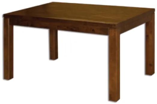 Drewmax Jídelní stůl st302 s140 masiv dub, šířka desky 4 cm, 1 křídlo dub bělený   Hrana - S5
