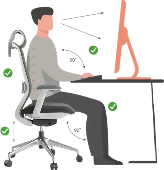 MERCURY Kancelářská židle UNO - látka, síťovina, tmavě šedá