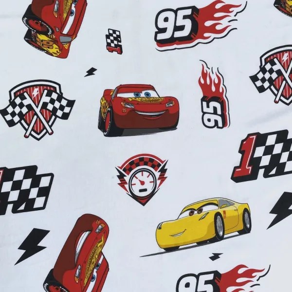 Jerry Fabrics Prostěradlo Cars 3 McQueen 90x200x25 cm