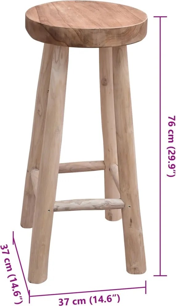 Barová stolička masivní teak 244545