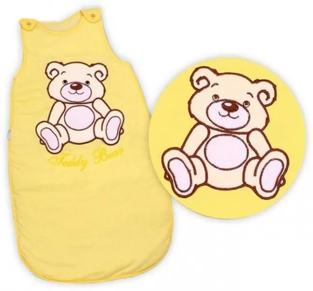 Spací vak Teddy Bear, Baby Nellys - žlutý, krémový vel. 1