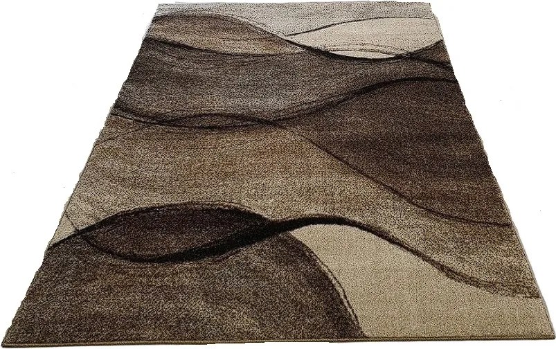 HU Moderní koberec Rio 443-Cream-Beij v béžovo-hnědé barvě Rozměr: 60x100 cm