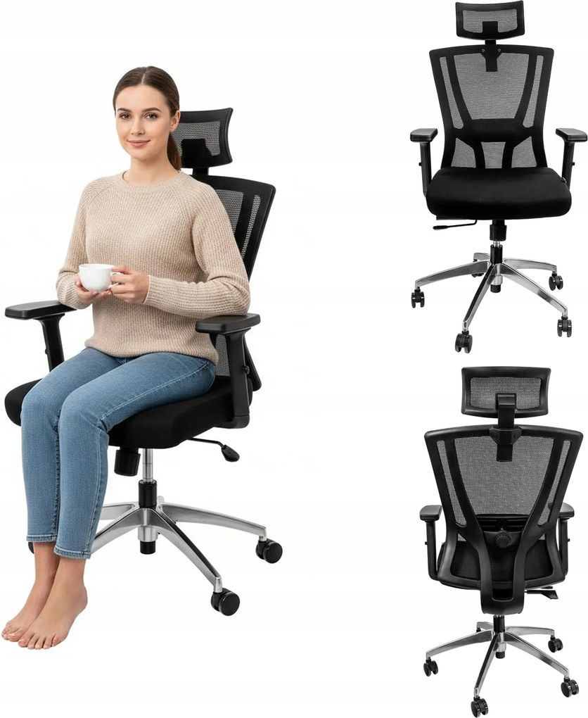 Otočné křeslo Furvero Kancelářské ergonomické nastavitelné Zenith