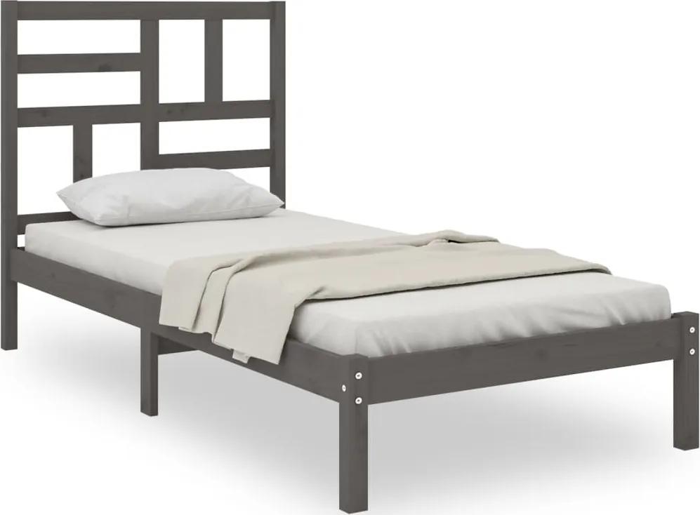 vidaXL Rám postele masivní dřevo 100 x 200 cm [3105942] Barva: Přírodní