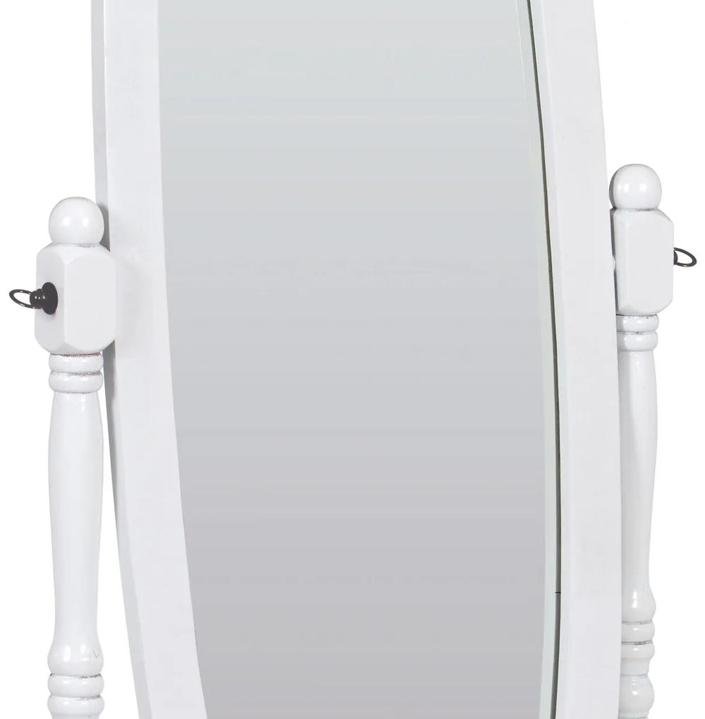 Zrcadlo bílé 151cm