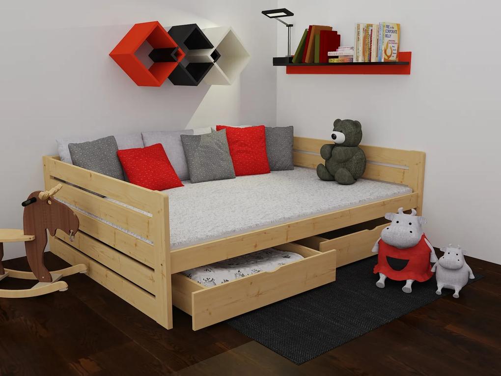 Vomaks Dětská postel DP 030 XL Rozměr: 120 x 200 cm, Barva: barva bílá