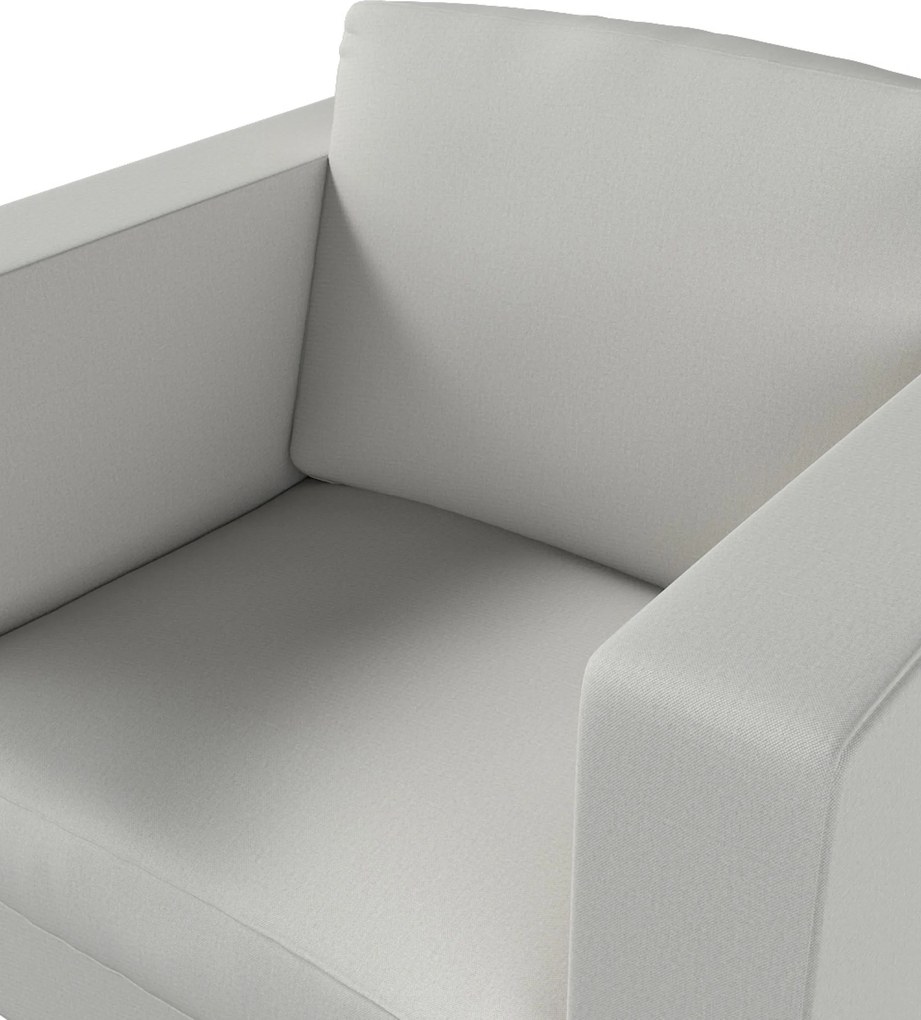 Potah na křesko IKEA Karlanda, krátký barva šedá látka pletený vzor