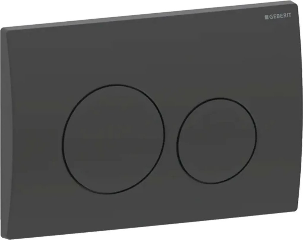 Geberit Delta20 - Ovládání splachování, matná černá 115.127.14.1
