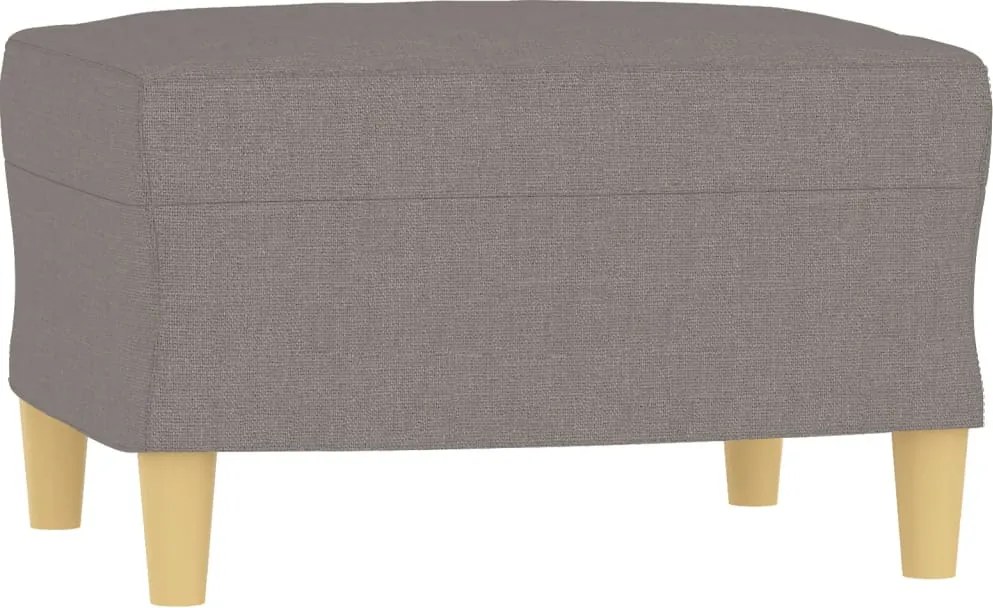 Křeslo s podnožkou taupe 60 cm textil 3201000
