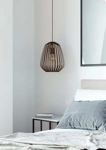 Eglo 901097 - Lustr na lanku ESPINAL 1xE27/40W/230V bronzová