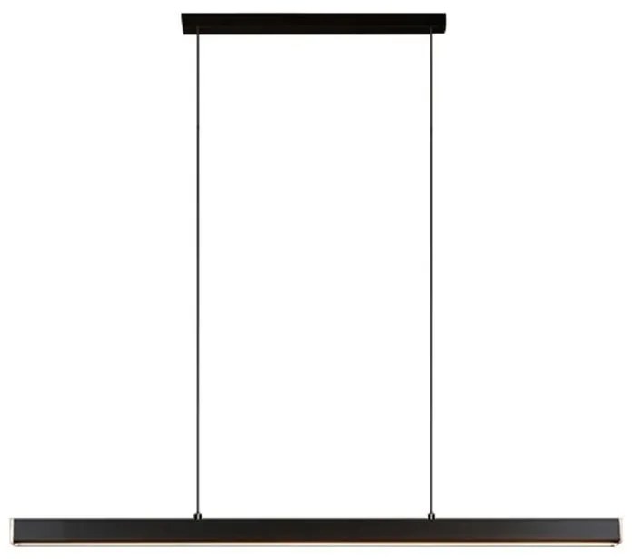 Toolight Toolight, LED závěsné svítidlo 80cm, 15W, APP1447-CP, černá matná, OSW-02391