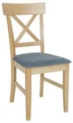 Drewmax Jídelní židle KT393 masiv dub koniak Atos 119