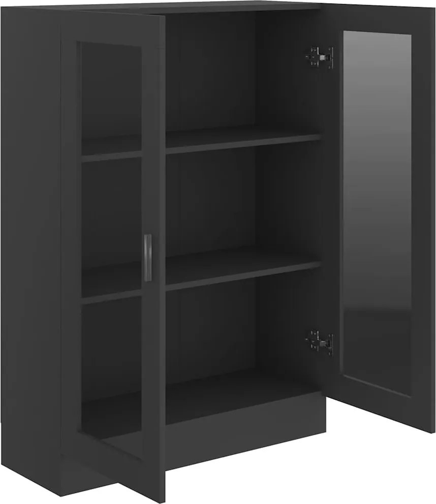vidaXL Vitrína 82,5 x 30,5 x 115 cm kompozitní dřevo [802755] Barva: dub sonoma