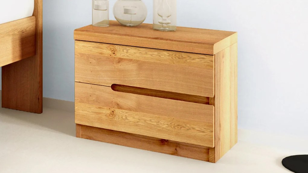 Postelia noční stolek PALERMO 45 cm 50x40 cm - masiv Buk