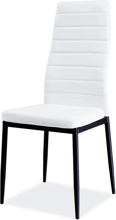Casarredo Jídelní čalouněná židle H-261 BIS C bílá/černá