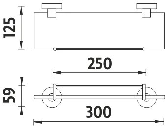 Nimco Police s ohrádkou, 30 cm UN 13091BX-30-26