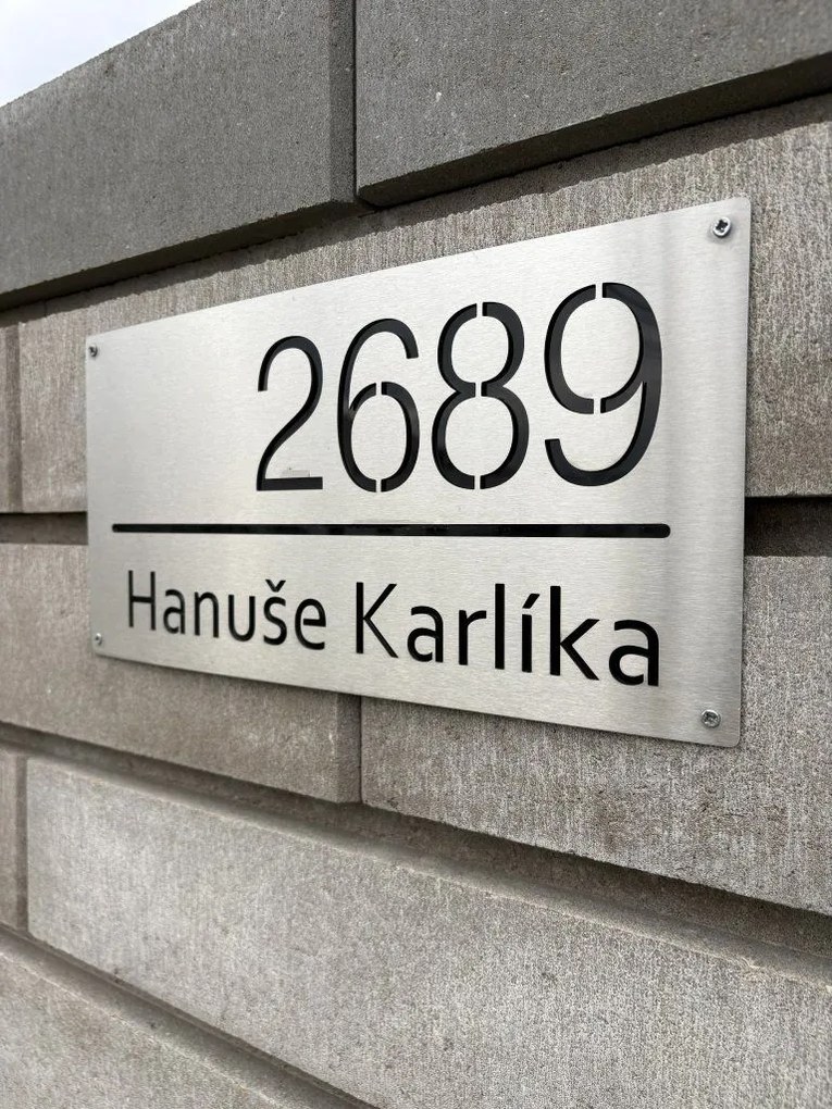 Domovní číslo tabulka 5b Velikost: Grafická vizualizace - bez výroby