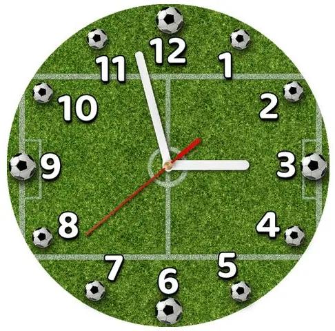 Dětské hodiny Fotbalové hřiště 30x30cm ZD5375A_1OD