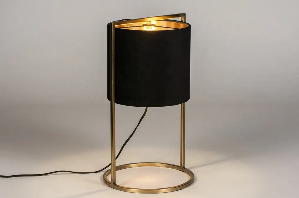 Stolní lampa Burnham Black and Gold