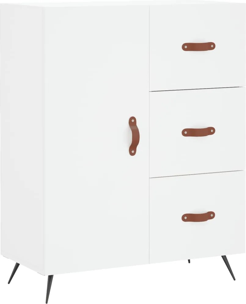 Skříň highboard bílá 69,5 x 34 x 180 cm kompozitní dřevo 3195875