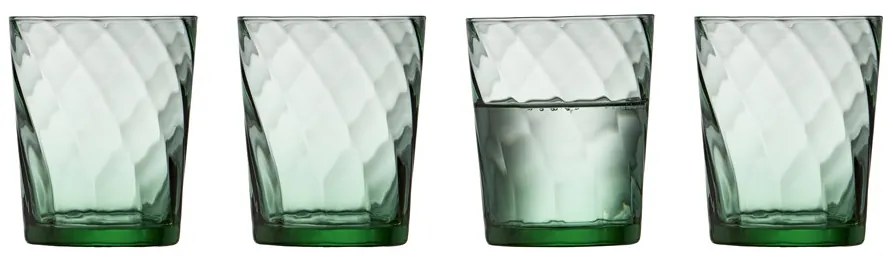 Lyngby Glas Sklenice na vodu Vienna 30 cl (4ks) Green