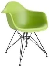 Designová židle DAR, zelená (RAL 9005)